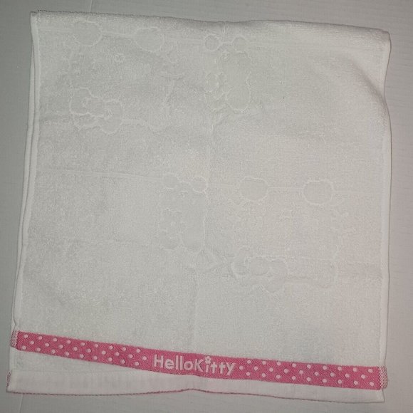 Hello Kitty | Bath | Hello Kitty Sanrio Cotton Hand Towel White Kawaii ...